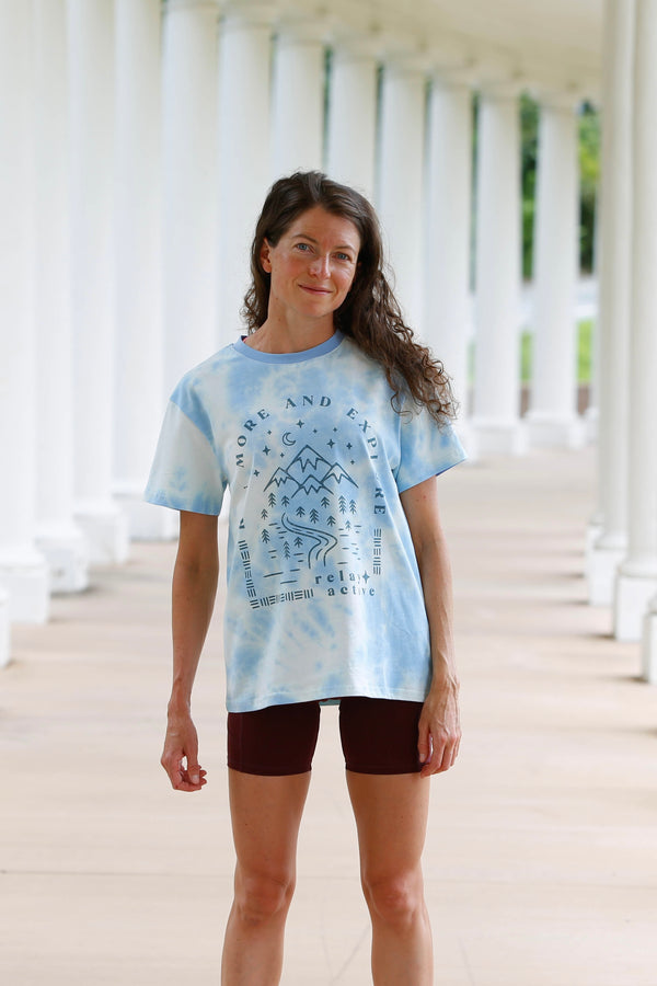 RLY Relaxed Tee ("Run More and Explore") - Relay Active